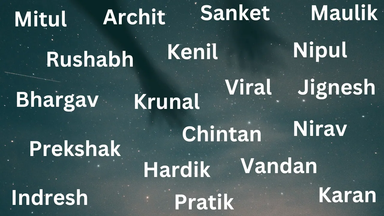 3 Letter Boy Names In Gujarati Latest Surname List